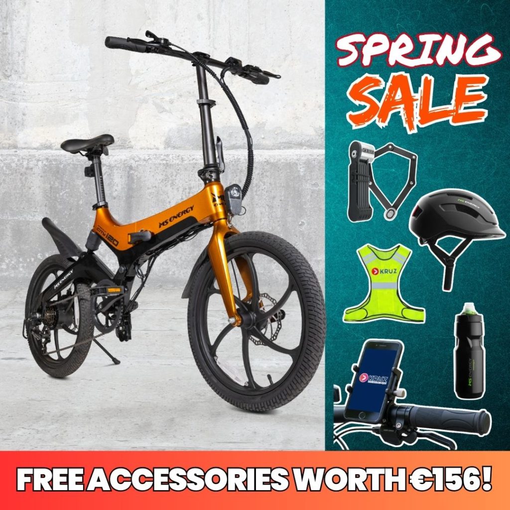 MS Energy Streetflex i20 Folding Electric Bike - Kruz Electric